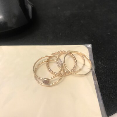 Stacking Rings, Stackable Ring Set, Stackable Ring, Layering Ring, Stacking Ring Set , Stacking ...