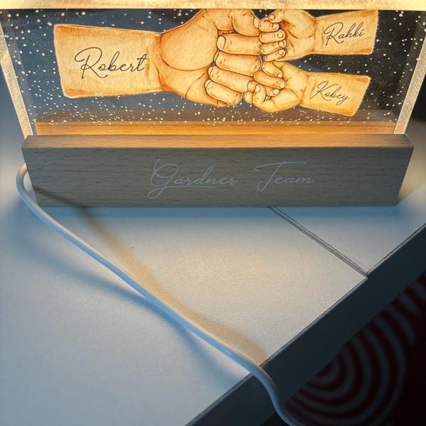 Pumpkins Personalized Acrylic Block LED Light, Fall Season Decor ...