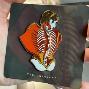 The Flayed Angel Enamel Pin Art and Anatomy Gift - Etsy