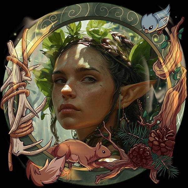 Druid D&D Token Frame/digital Token/tabletop/dungeons and Dragons ...