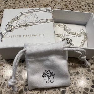 Perfect Layering Link Necklace With Toggle Clasp Minimalist Necklace ...