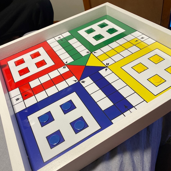 Handcrafted Ludo Game Board: Customizable Family Fun - Etsy