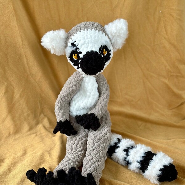 Lenni the Lemur Pattern, Crochet Lemur Pattern Only - Etsy