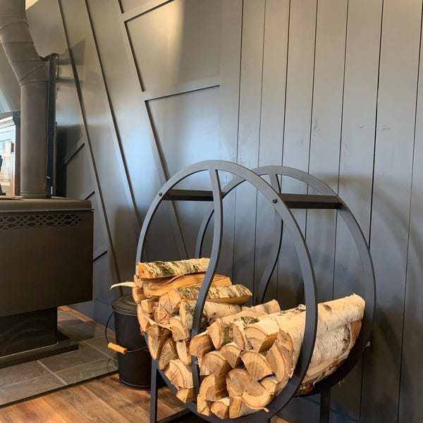 Firewood Rack , Shelf, Wood Coffee Table and Wood Storage, Minimalist ...