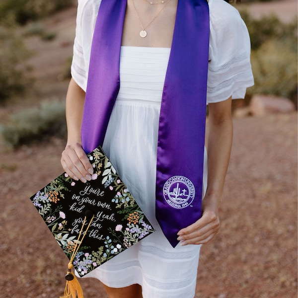 ASL Printed Graduation Cap Topper / Sign Language Custom Grad Cap ...