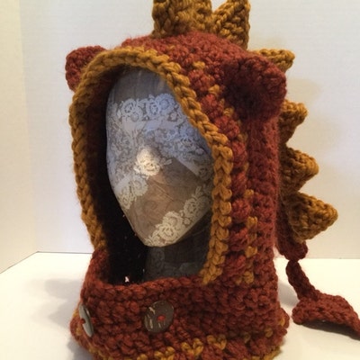 Crochet PATTERN Lucky Dragon Hood & Cowl Crochet Hood Pattern, Hooded ...