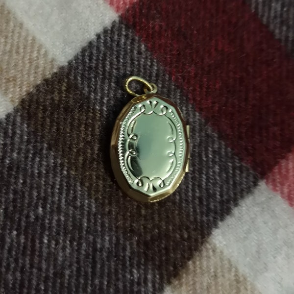 Pearl Vintage Locket Necklace for Photo, New Old Stock Seed Real Pearl ...