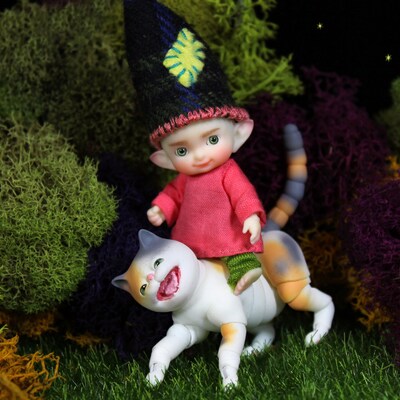 BJD Cat Ultra HD 3D Printing Pet for Dolls Art Doll Tiny BJD 1/12 1/8 1 ...