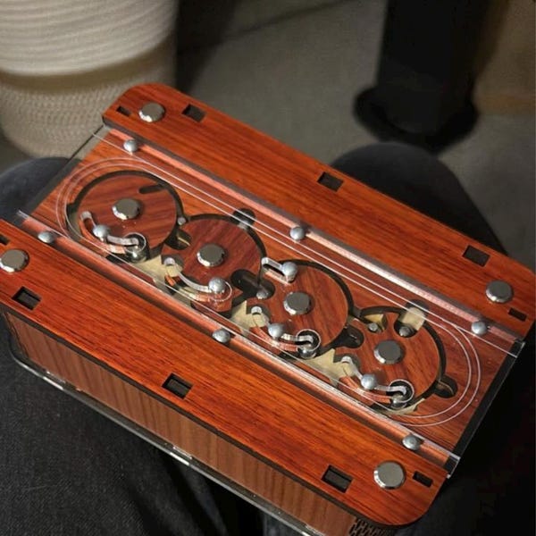 Handmade Viking Puzzle Box, Constantin Design Secret Trick Box - Etsy