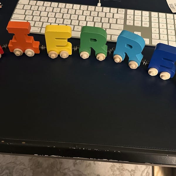 Build Your Own Train With a Rainbow. Personalized Wooden Magnetic ...