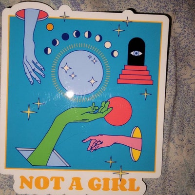 Oracle Sticker Planchette Water Proof Bottle Decal Mystic - Etsy