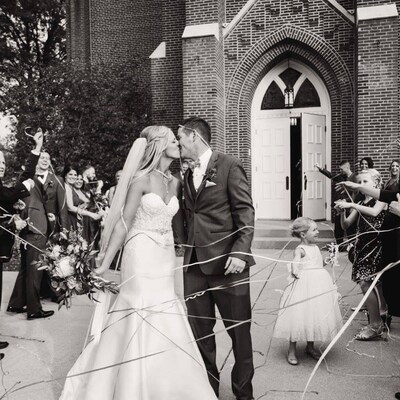 100 Hand Rolled Wedding Ceremony / Reception Exit Sendoff Streamers ...