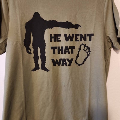 Bigfoot Sasquatch Went That Way SVG, PNG, EPS Digital Files - Etsy