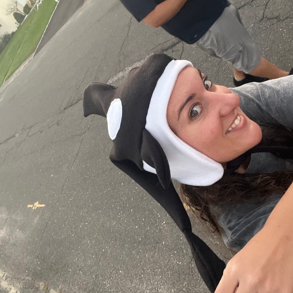 Orca Whale Hat, Killer Whale Hat, Fleece Hat, Kids Hat, Adult Hat ...