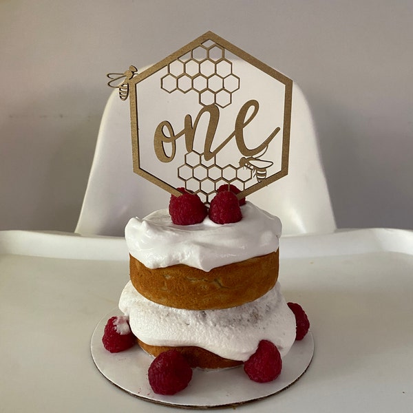 Custom Bee Age or Name Cake Topper | Bumble Bee Birthday Cake Topper ...