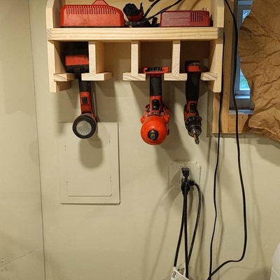 Cordless Tool Holder for Drill, Impact, Other Tools, Garage Storage ...