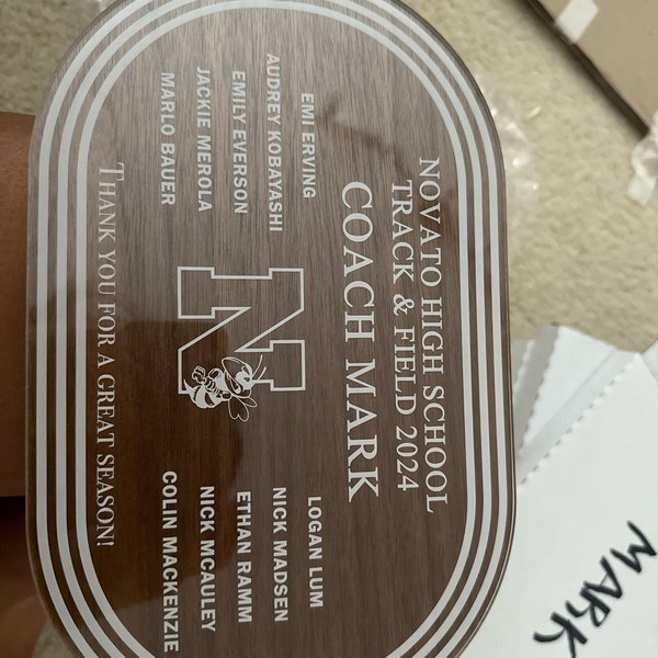 Custom Baseball Coach Gift Wood and Acrylic Plaque, A Good Coach Can ...