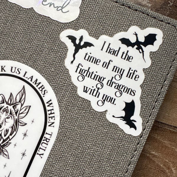 ACOTAR Big Wing Energy Bat Boys Sticker Small | Cassian Sticker ...