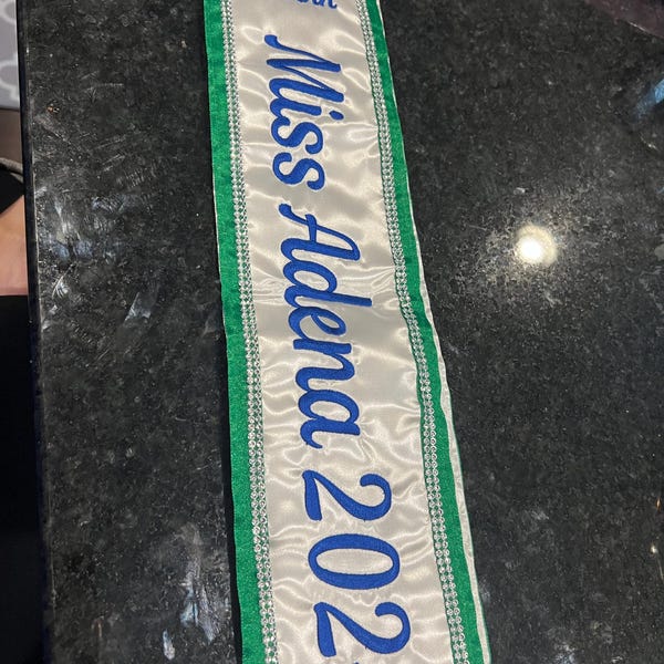 Customized Embroidery Lace Sash Custom Lace Sash Lace Sash Customize ...