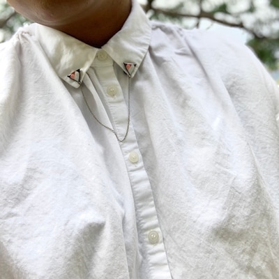 Triangle Collar Pins Unique Accessory Collar Chain Shirt - Etsy
