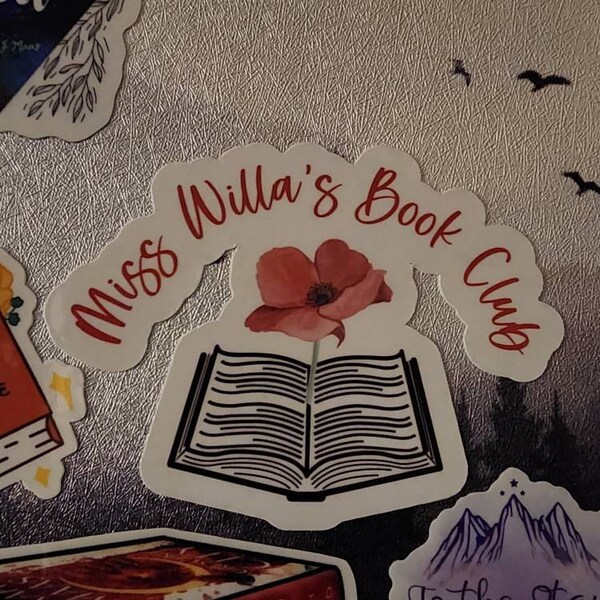 Miss Willa's Book Club FBAA Sticker - Etsy