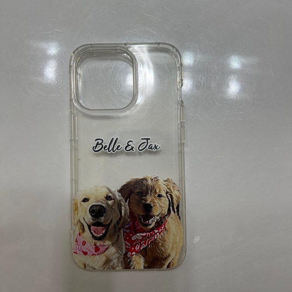 Custom Multi Dog iPhone Phone Case, Personalized Dog Gifts, Custom Dog ...