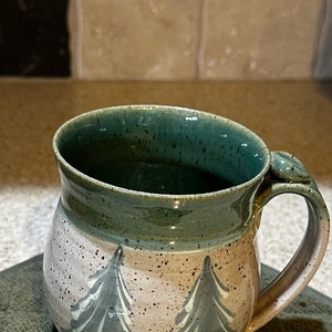 Winter Tree Ceramic Coffee Mug - Etsy