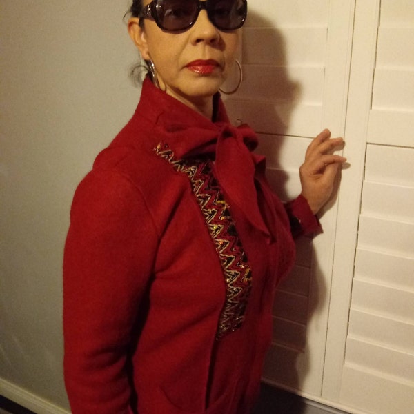 Upcycled Denim Patchwork Coat: Ripped Jean Cape With Hood - Etsy