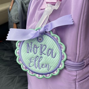 Backpack Name Tag Bag Tags Luggage Tag Fabric Name Tag Fabric ...