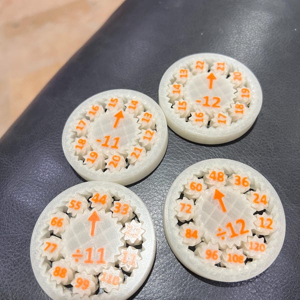 Math Fidget Spinner Multiplication and Divison - Custom Sets - Etsy