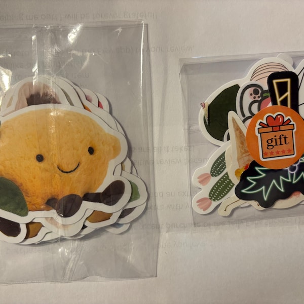50 Christmas Stickers, Assorted Sticker Pack, Surprise Grab Bag ...