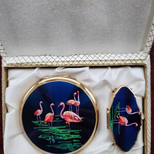 Vintage Stratton Clam Shell Pink Compact, Unused Convertible Compact ...