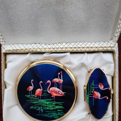 Vintage Stratton Clam Shell Pink Compact, Unused Convertible Compact ...