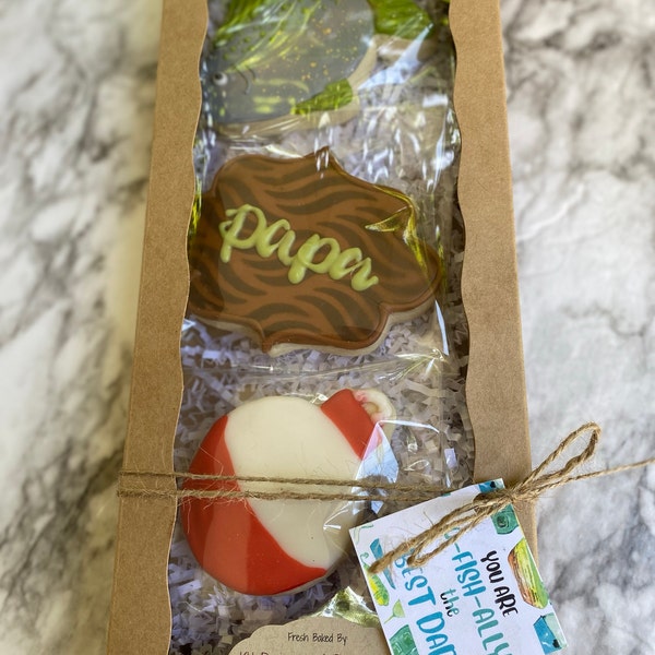 You Are O-FISH-ALLY the Best Dad! Father's Day Cookie Tag, 2" Square ...