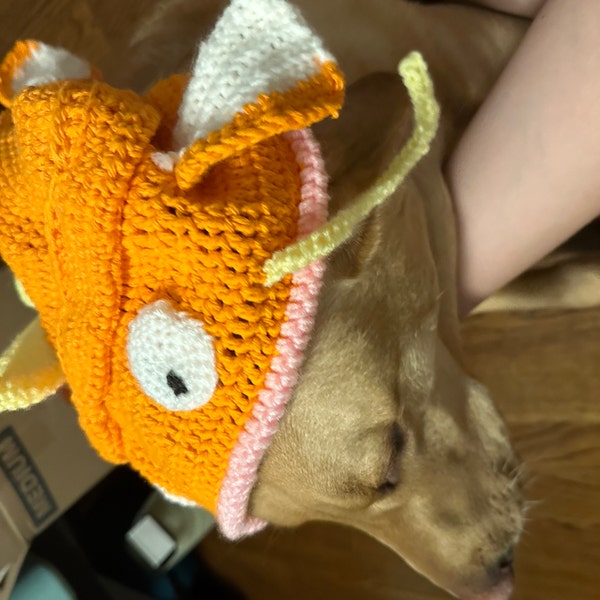 CROCHET PATTERN Little Useless Fish Slouchy Hat Magikarp Hat Pokemon ...