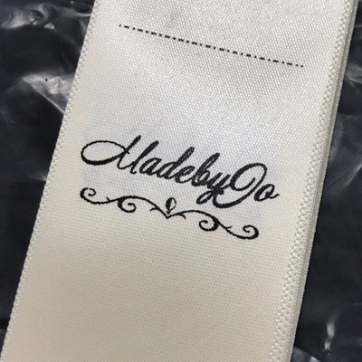 38mm Custom Printed Slim and Narrow Seam Labels - Etsy UK