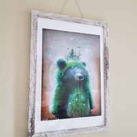 Bear Print Bear Art Print 8x10 Abstract Art - Etsy