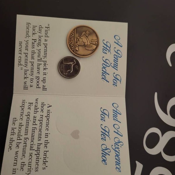 Irish Celtic Lucky Bride Lucky 6d Sixpence for Her Shoe Something Old Something New Something ...