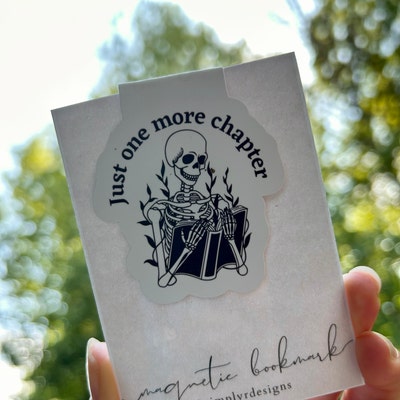 Just One More Chapter Magnetic Bookmark Handmade Bookmark Bookish Gifts ...