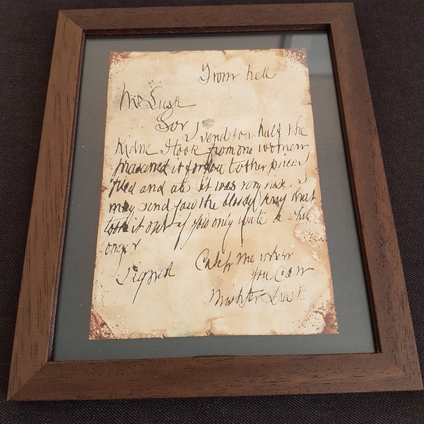 Jack the Ripper From Hell Letter Aged Reproduction Art Print 8"x10 ...
