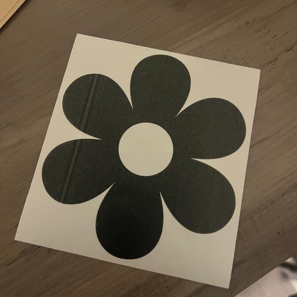 Flower Gas Tank Decal, Flower Decal for Car, Floral Sticker, Daisy ...