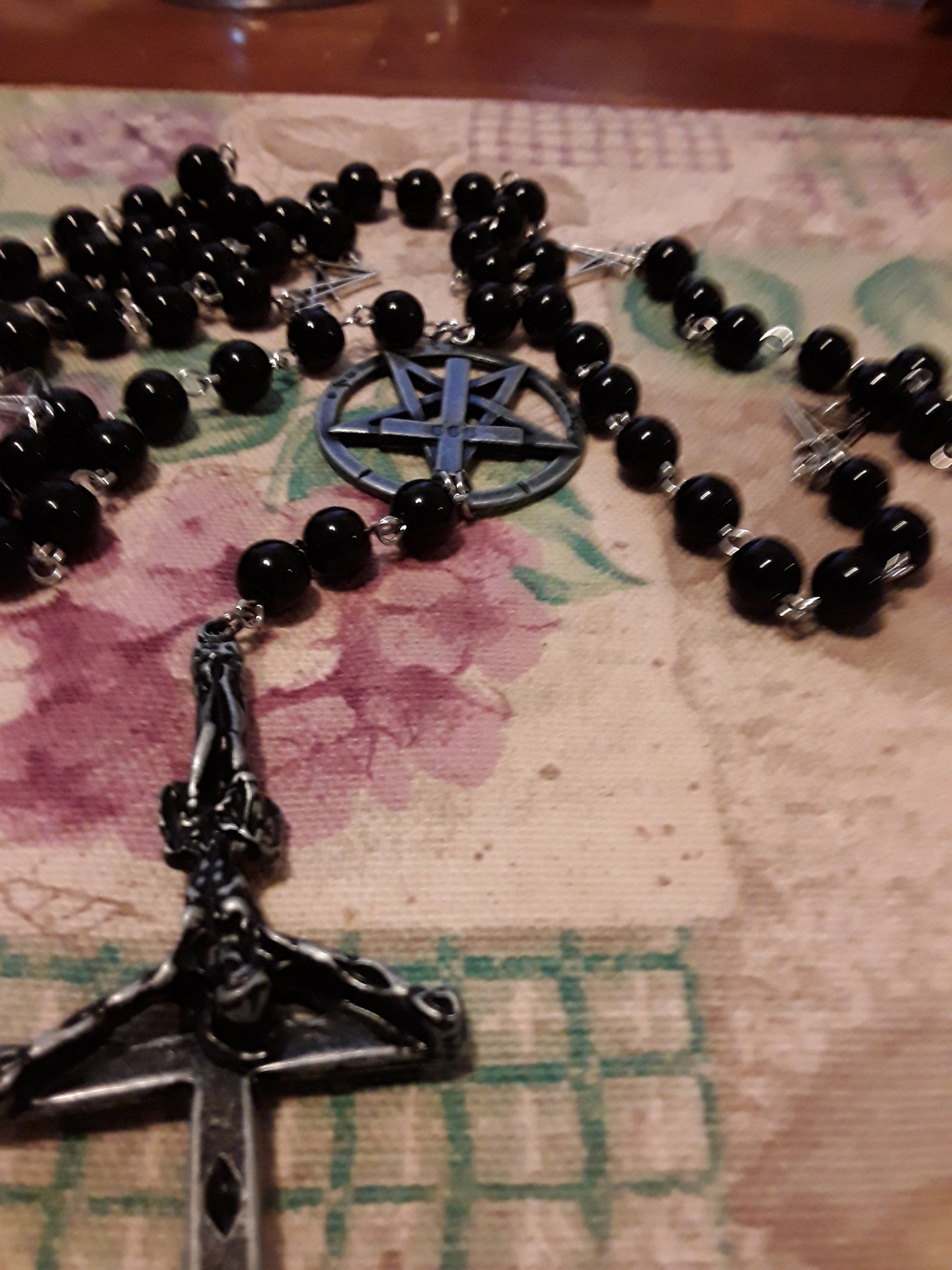 Inverted Crucifix Rosary