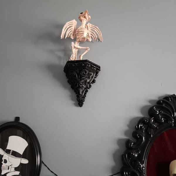 Vintage Black Victorian Corbel for Wall Decoration Shelf Candle Holder ...