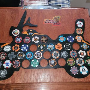 Custom Golf Ball Marker Display Frame Fits 42 Golf Ball Markers Golfer ...