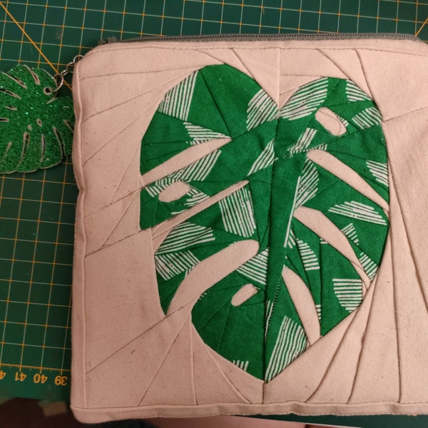 Tropical Leaf, Cheese Plant, Foundation Paper Piecing Pattern (FPP ...