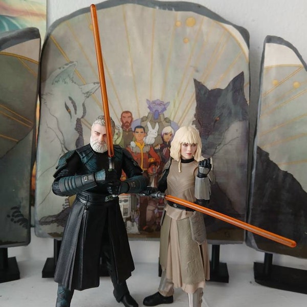 Ahsoka Tano Padawan the Clone Wars Black Series Lightsaber Blade 2 Pack ...