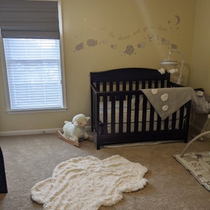 Cloud Rug Nursery Ivory Decorative Floor Mat - Etsy