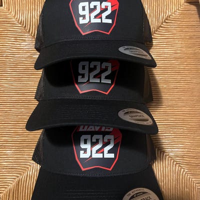 Personalized Player Number Leather Patch Hat Personalized Baseball Hat ...