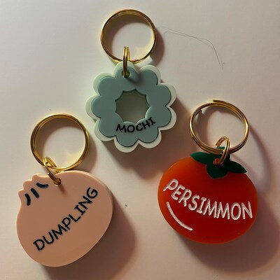 Unique Gothic Pet ID Tags With 'microchipped' Charm, Custom Dog Tag ...