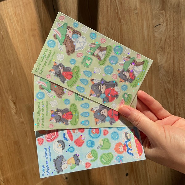 Ponyo Sticker Sheet Holographic Sticker Sheet - Etsy